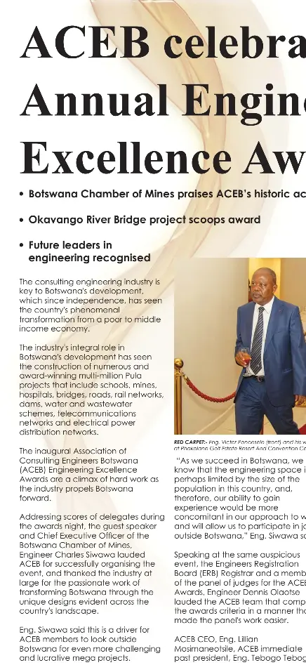 ACEB celebrates 1st Annual Engineerin­g Excellence Awards - PressReader