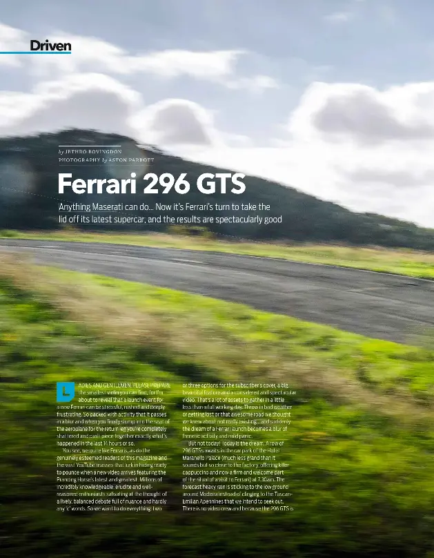 Ferrari 296 GTS - PressReader