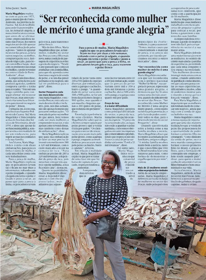 “Ser reconhecid­a como mulher de mérito é uma grande alegria” - PressReader