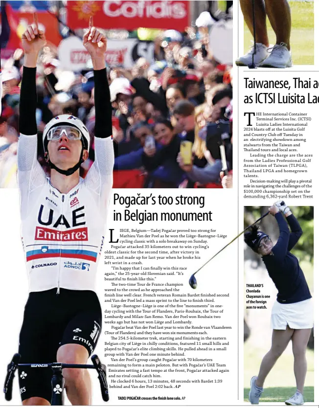 Pogačar’s too strong in Belgian monument - PressReader