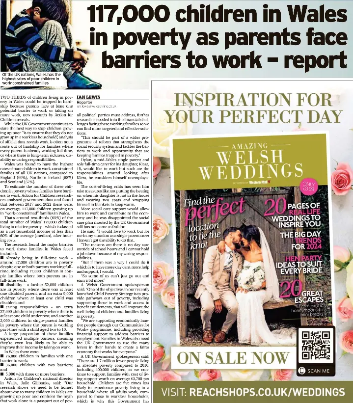 117,000 children in Wales in poverty as parents face barriers to work – report - PressReader