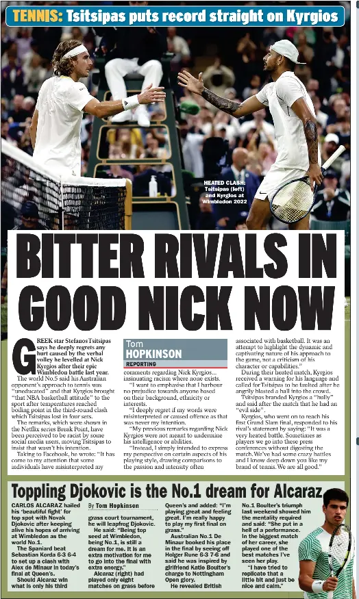 BITTER RIVALS IN GOOD NICK NOW - PressReader