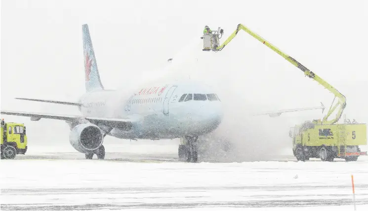 Air Canada tests jet de-icing strips to end blasts of glycol - PressReader