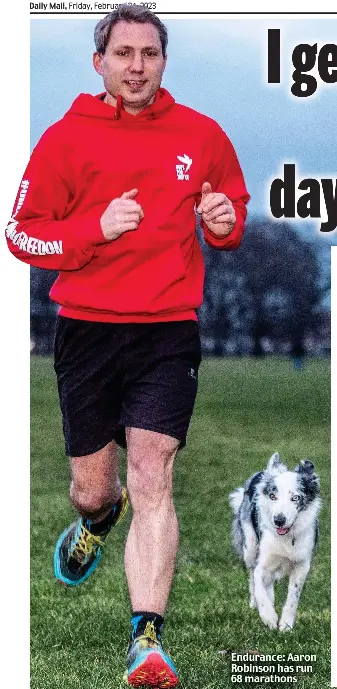 I get up at 3am to run a marathon every day... then go to work ...