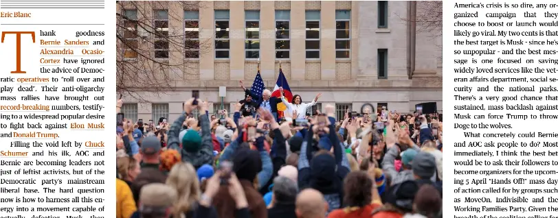 Bernie Sanders and AOC’s anti-oligarchy rallies show us how to defeat ...