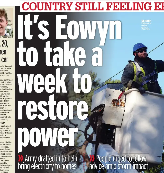 It’s Eowyn to take a week to restore power - PressReader