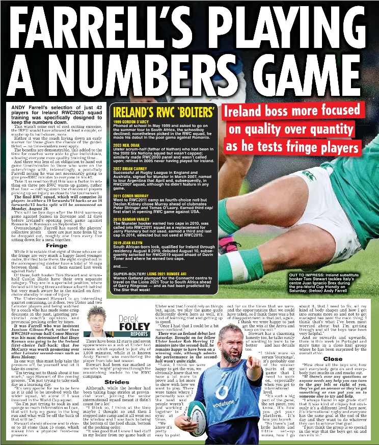 FARRELL’S PLAYING A NUMBERS GAME - PressReader