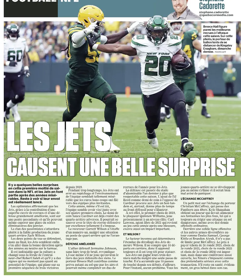 LES JETS CAUSENT UNE BELLE SURPRISE - PressReader