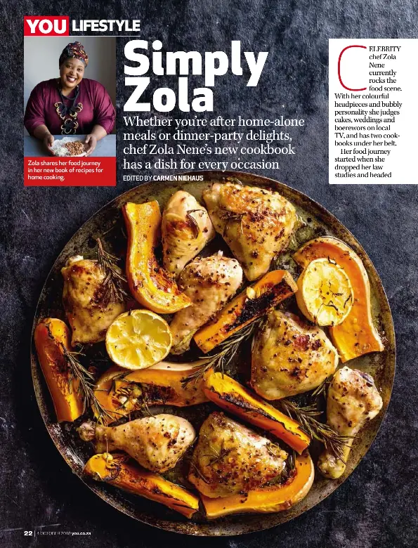 Chef Zola Nene shares recipes from her new book - PressReader