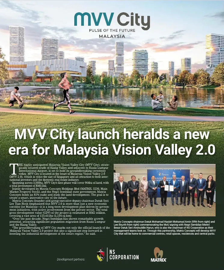 MVV city launch heralds a new era for malaysia Vision Valley 2.0 - PressReader