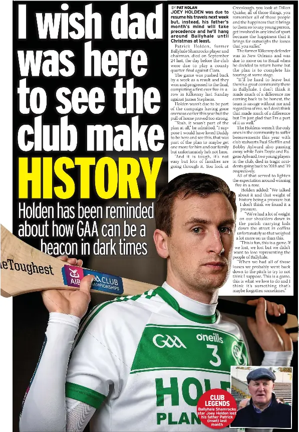 I wish dad was here to see the club make HISTORY - PressReader