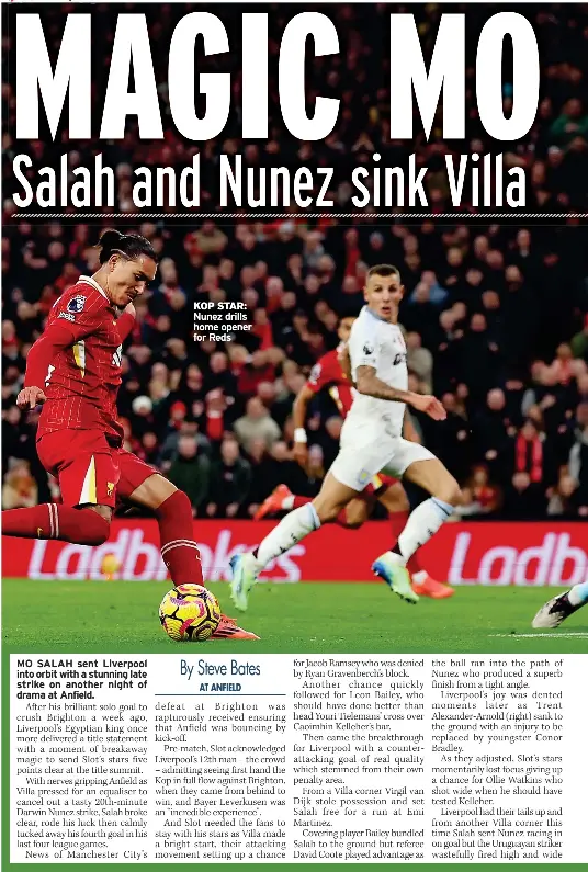 MAGIC MO Salah and Nunez sink Villa DAZZLES - PressReader