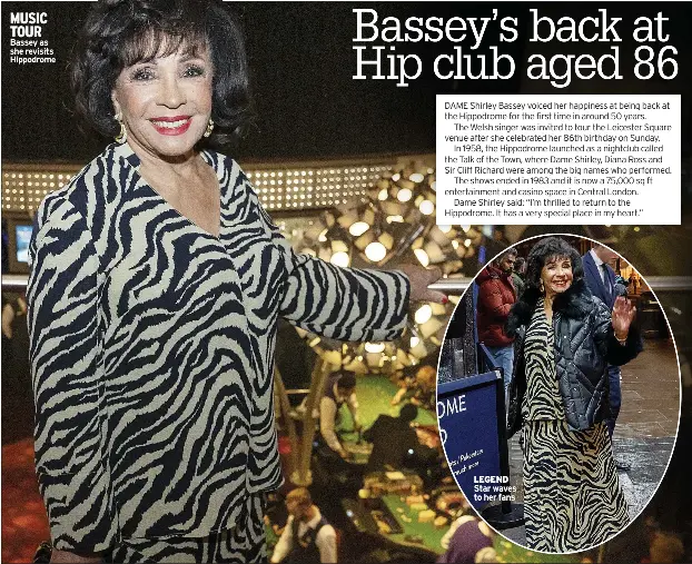 Bassey’s back at Hip club aged 86 - PressReader
