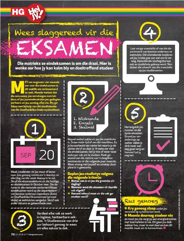 Wees slaggereed vir die EKSAMEN - PressReader