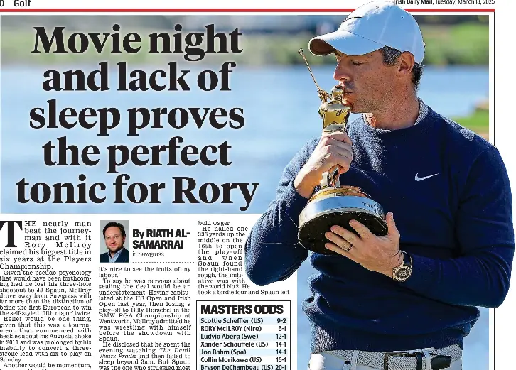 Movie night and lack of sleep proves the perfect tonic for Rory - PressReader