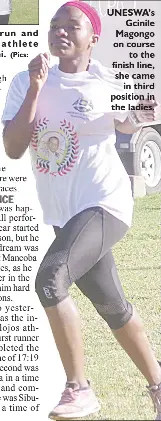 I use parkrun for competitiv­e races – Mduduzi - PressReader