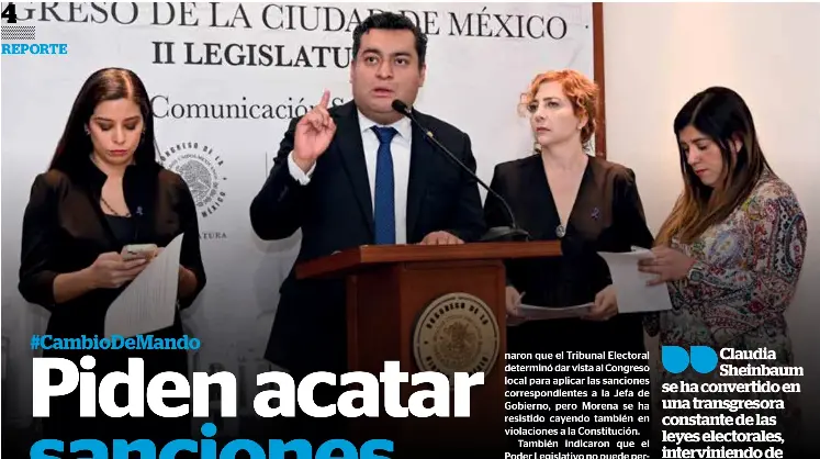 Piden acatar sanciones - PressReader