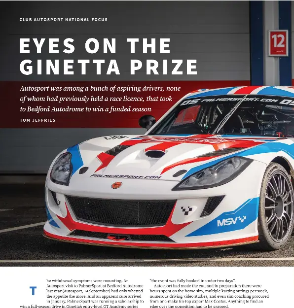 EYES ON THE GINETTA PRIZE - PressReader