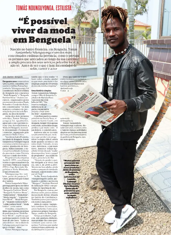 “É possível viver da moda em Benguela” - PressReader