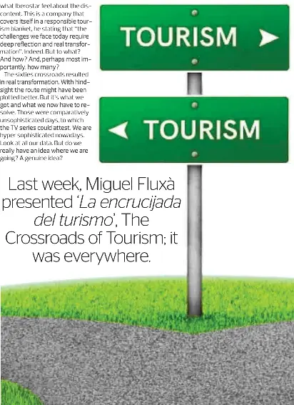 Down to the crossroads: WHERE’S TOURISM GOING? - PressReader