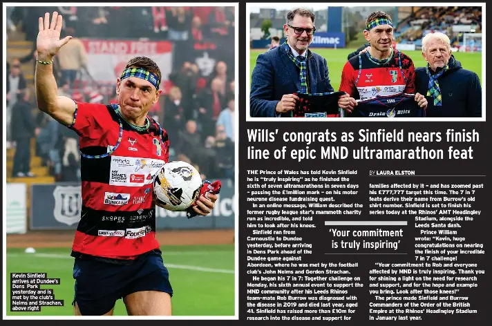 Wills’ congrats as Sinfield nears finish line of epic MND ultramarat ...