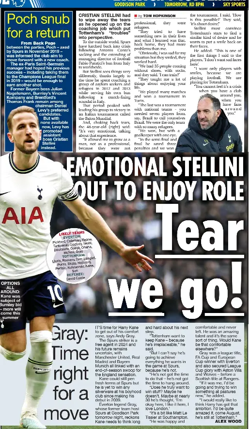 EMOTIONAL STELLINI OUT TO ENJOY ROLE Tear we go! - PressReader