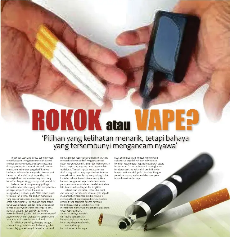 ROKOK VAPE? atau - PressReader