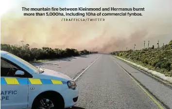 Fighting wildfires has cost W Cape R10m - PressReader