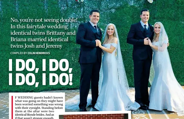 Two sets of identical twins wed - PressReader