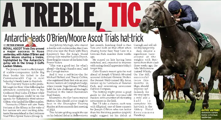 Antarctic leads O’brien/moore Ascot Trials hat-trick - PressReader