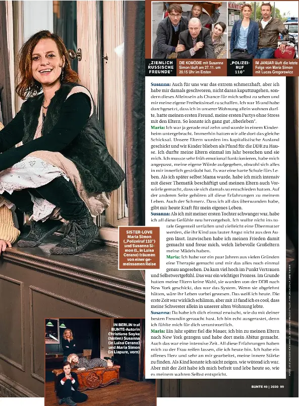 FILM/FERNSEHEN Maria und Susanna Simon: Die Schauspiel-Schwestern über ihre schwere Kindheit ...