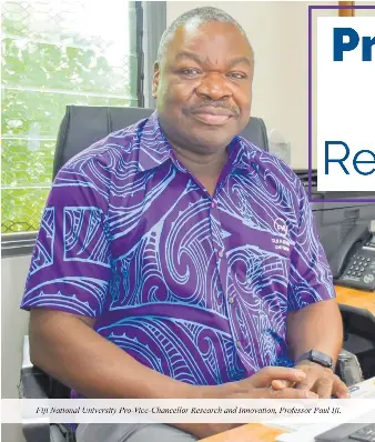 Professor Iji Walks on Top in the Research Field in Fiji - PressReader