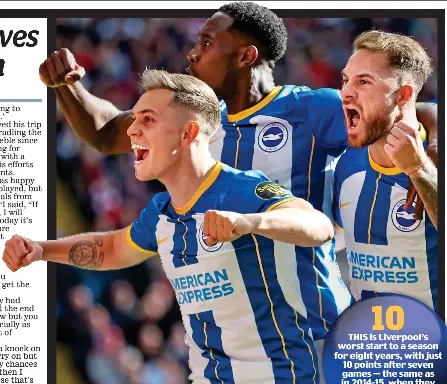 Trossard’s treble gives De Zerbi his wish - PressReader