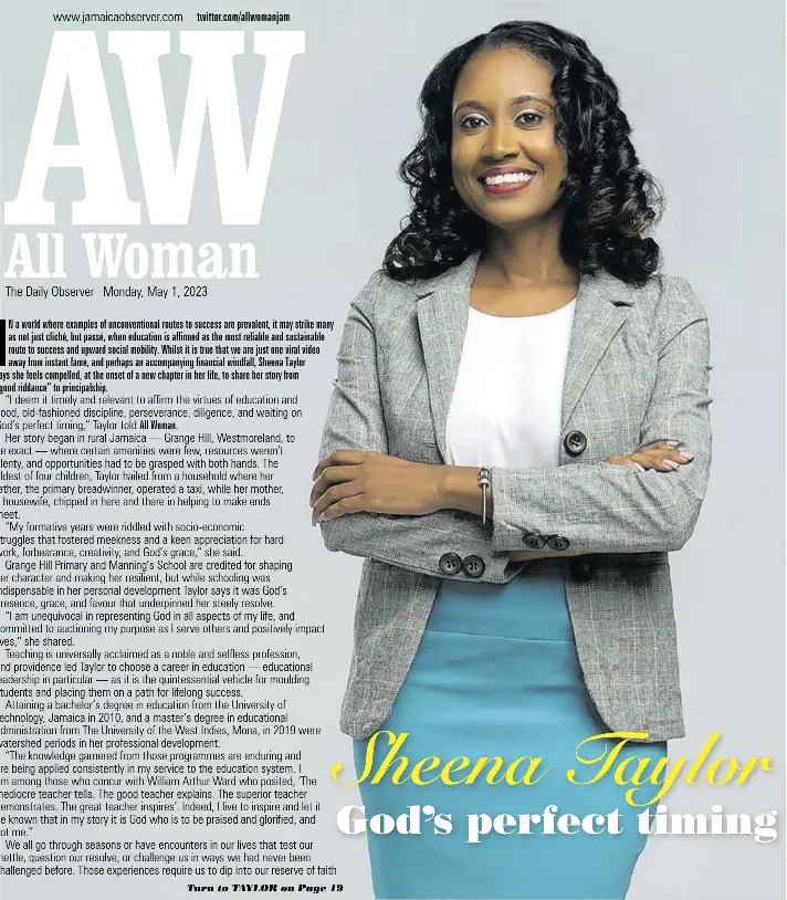 Sheena Taylor God’s perfect timing - PressReader