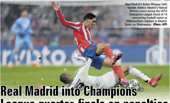 Real Madrid into Champions League quarter-finals on penalties - PressReader