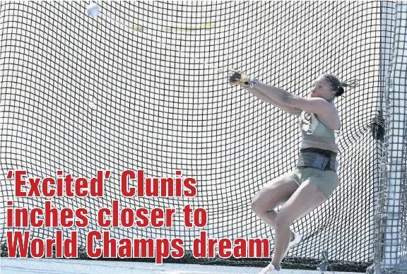 ‘Excited’ Clunis inches closer to World Champs dream - PressReader