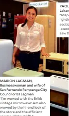 MARION LAGMAN, Businesswo­man and wife of San Fernando Pampanga City ...