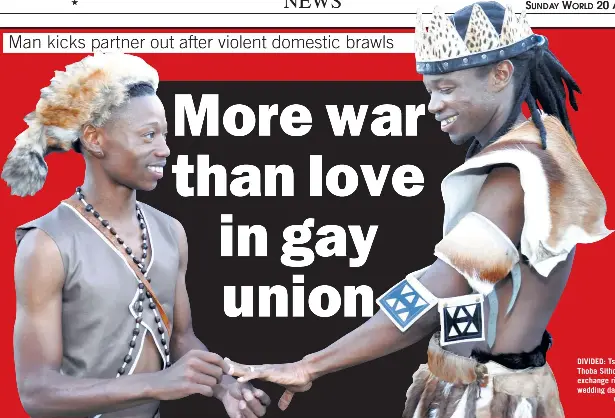 CELEBRITY GAY COUPLE TURN LOVE INTO WAR - PressReader