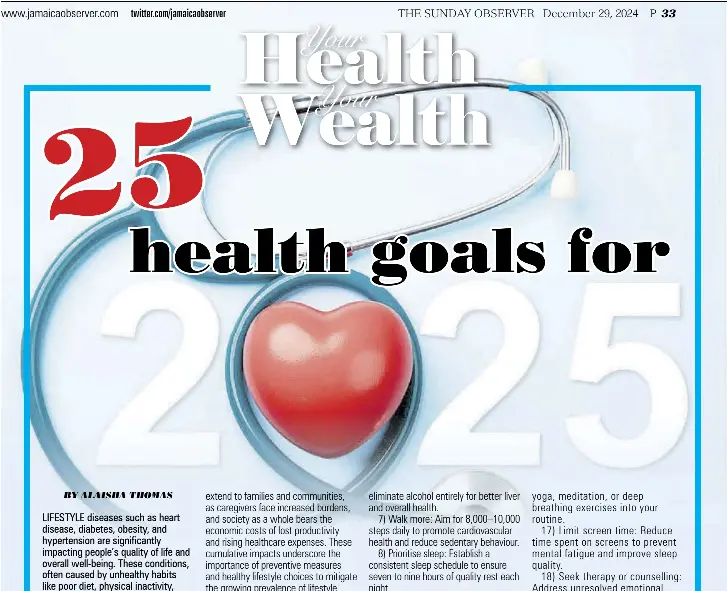 25 health goals for 2025 - PressReader