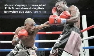 Dislocated shoulder costs Zingange title - PressReader