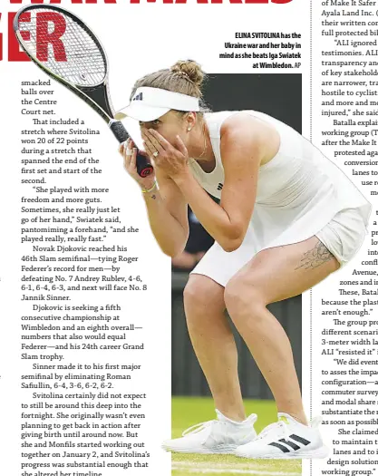 SVITOLINA: WAR MAKES ME STRONGER - PressReader