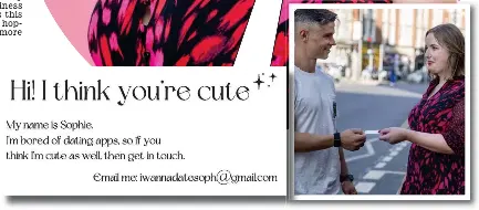 What happened when I handed ‘I think you’re cute’ dating cards to strangers - PressReader