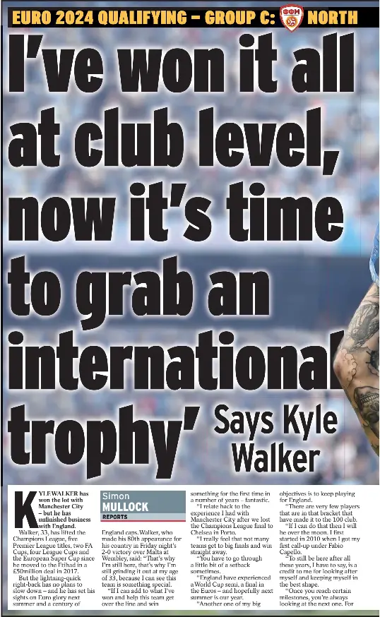 I’ve won it all at club level, now it’s time to grab an internatio­nal trophy’ - PressReader