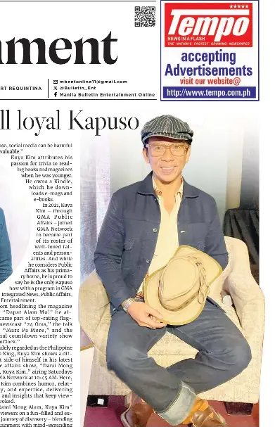 Kuya Kim Atienza still loyal Kapuso - PressReader