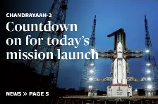 Countdown on for today’s mission launch - PressReader