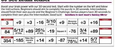 30-sec brain teaser - PressReader