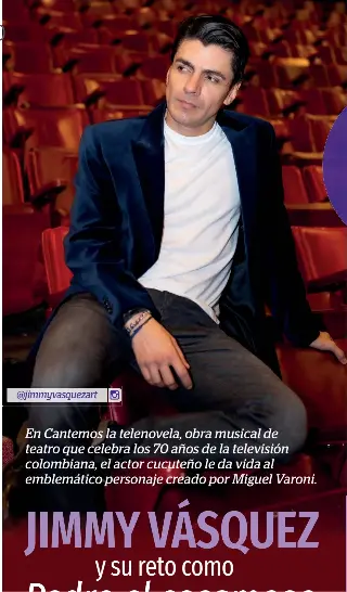 JIMMY VÁSQUEZ y su reto como Pedro el escamoso en TEATRO - PressReader