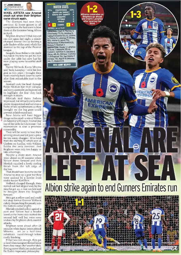 ARSENAL ARE LEFT AT SEA - PressReader