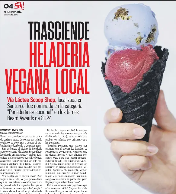 TRASCIENDE HELADERÍA VEGANA LOCAL - PressReader