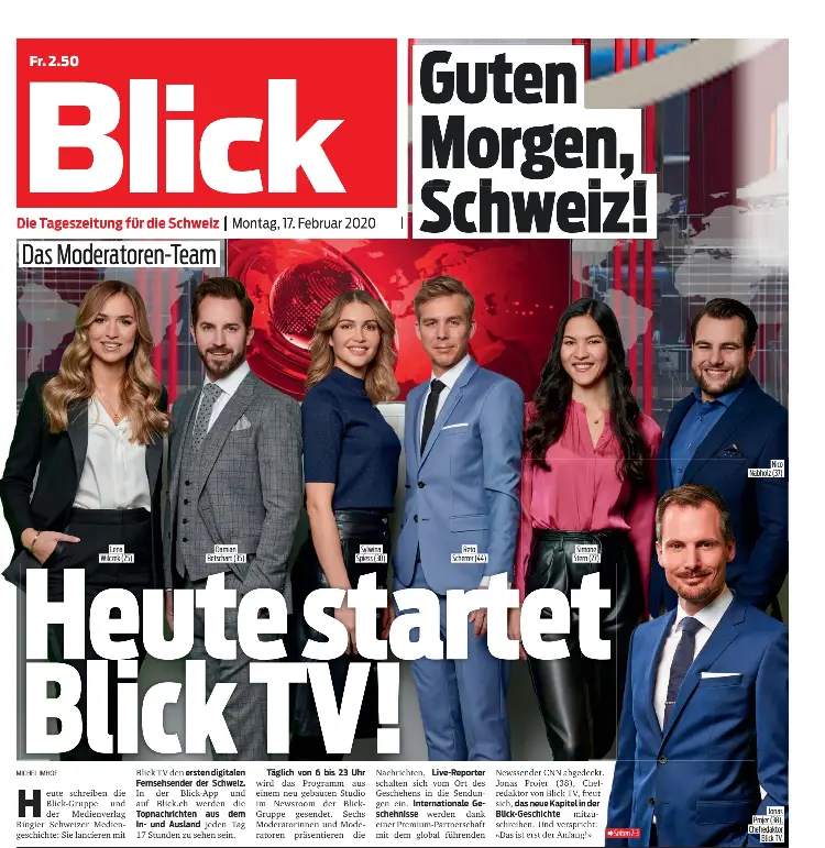Heute startet Blick TV! - PressReader